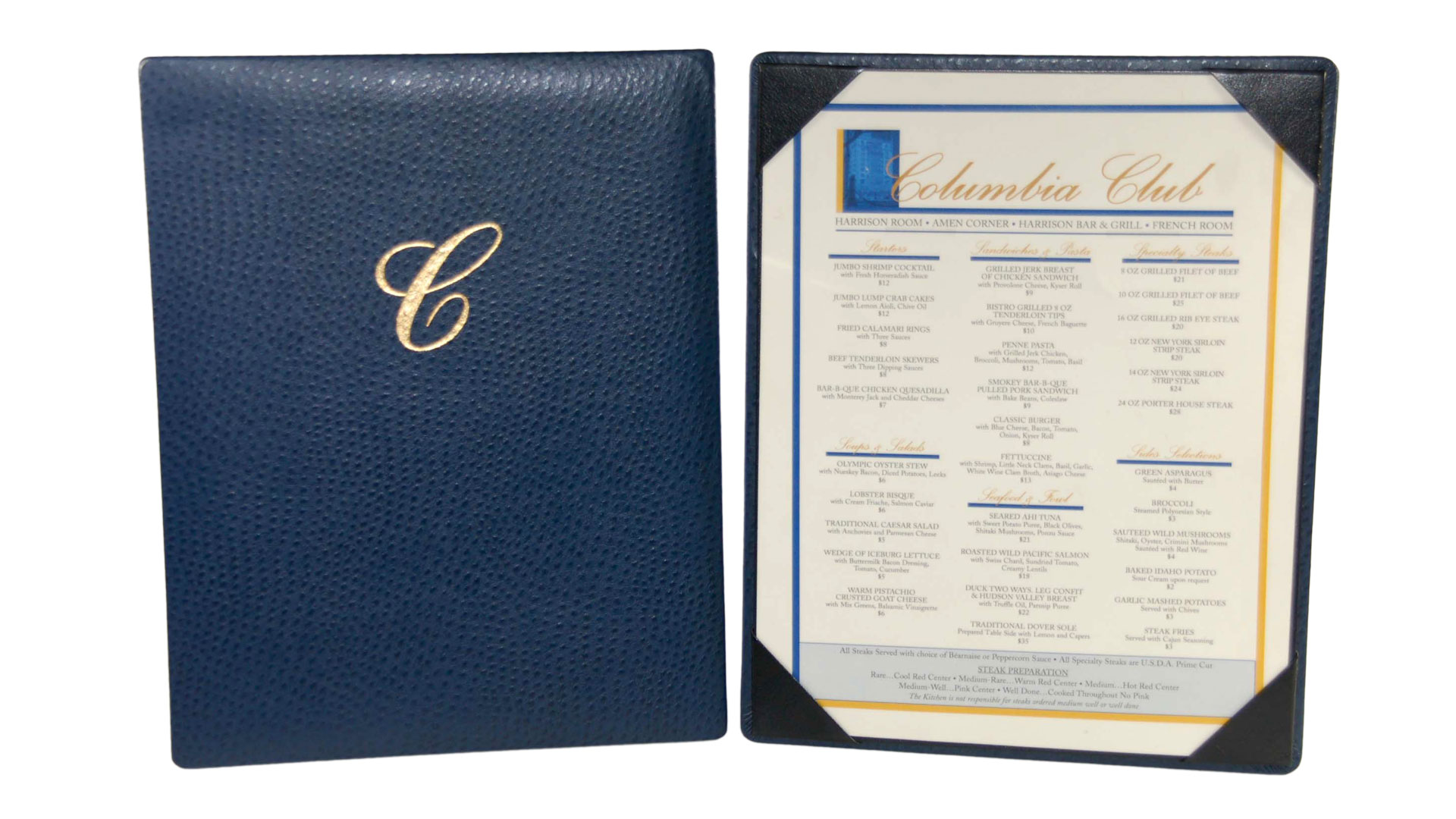 Menu Board - Monastery Hill Bindery